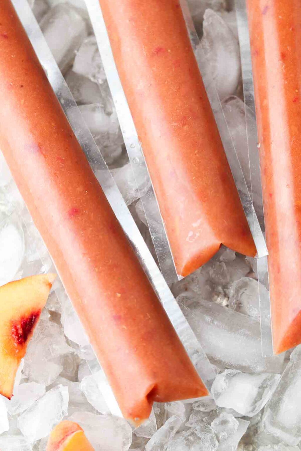 Homemade Peach Freeze Pops - Allianna's Kitchen