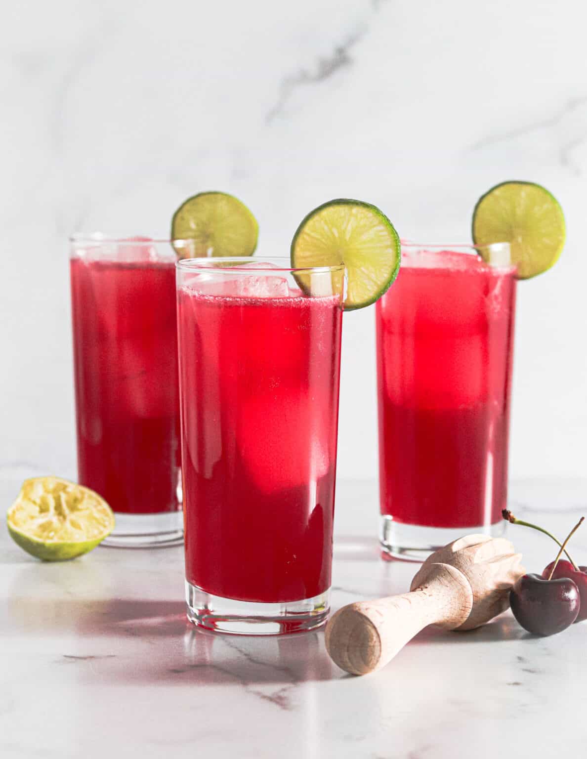 Cherry Limeade Mocktail - Allianna's Kitchen