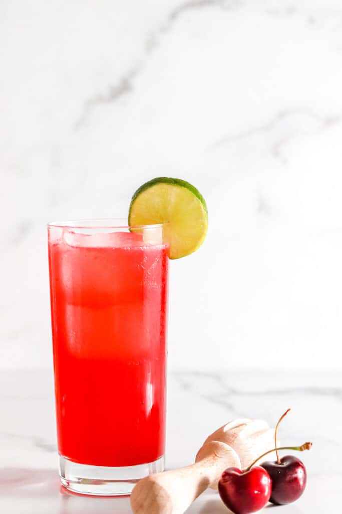 Cherry Limeade Mocktail - Allianna's Kitchen