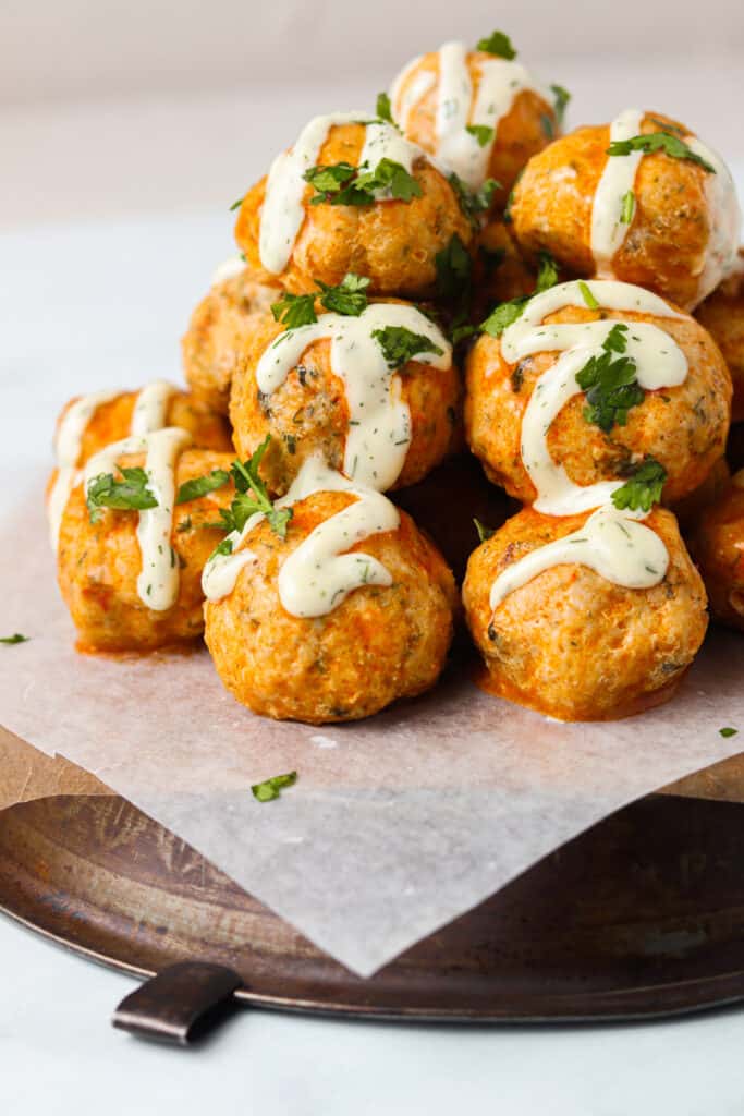 Buffalo Chicken Meatballs (Paleo | Whole30 | Keto) - Allianna