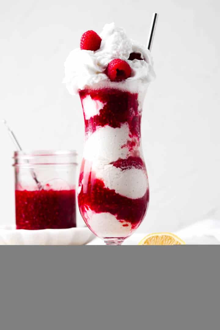 Champagne Float With Raspberry Jam (Mocktail & Cocktail) - Allianna's ...