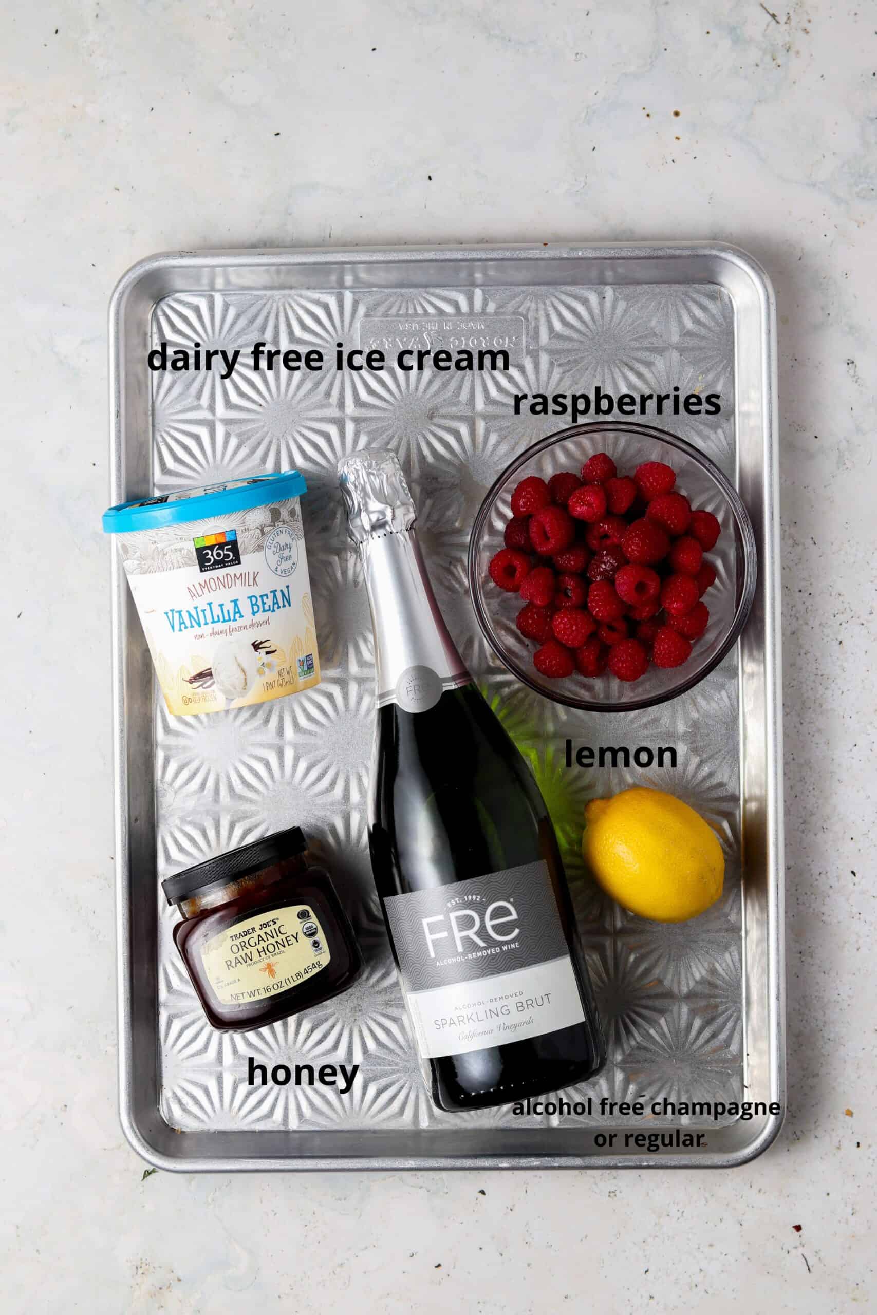 Champagne Float With Raspberry Jam (Mocktail & Cocktail) - Allianna's ...