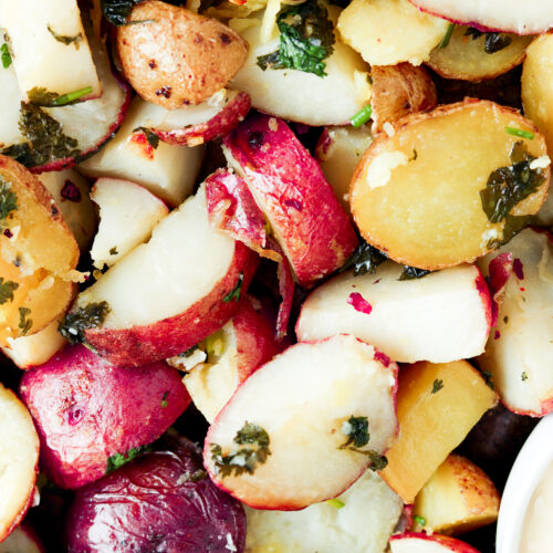 Crispy Mini Potatoes With Paleo Garlic Aioli - Allianna's Kitchen